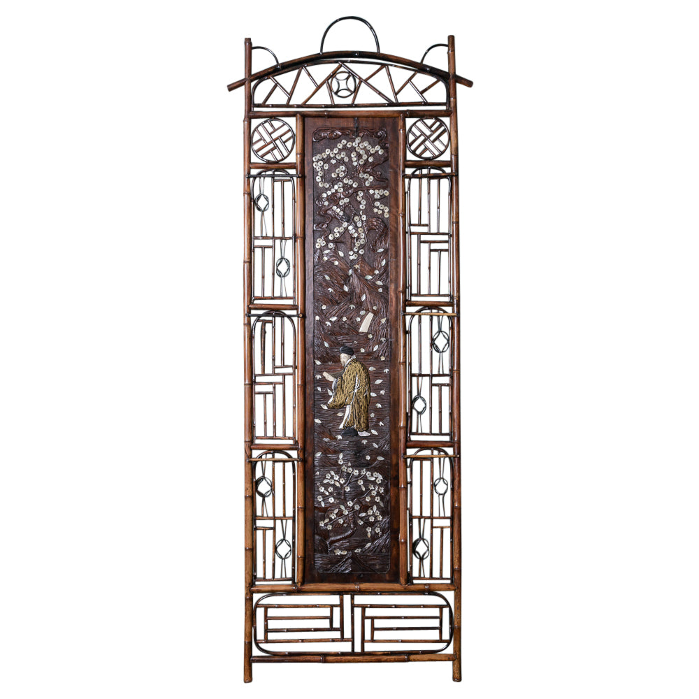 Large Bamboo Wall Hanging – The Elephant's Foot Antiques Online